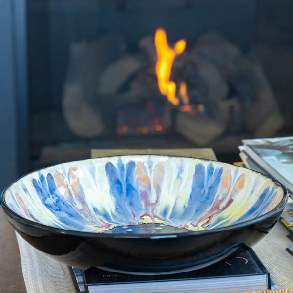 #35 XL Stoneware Decorative Serving Bowl - Primary and Secondary on ...
